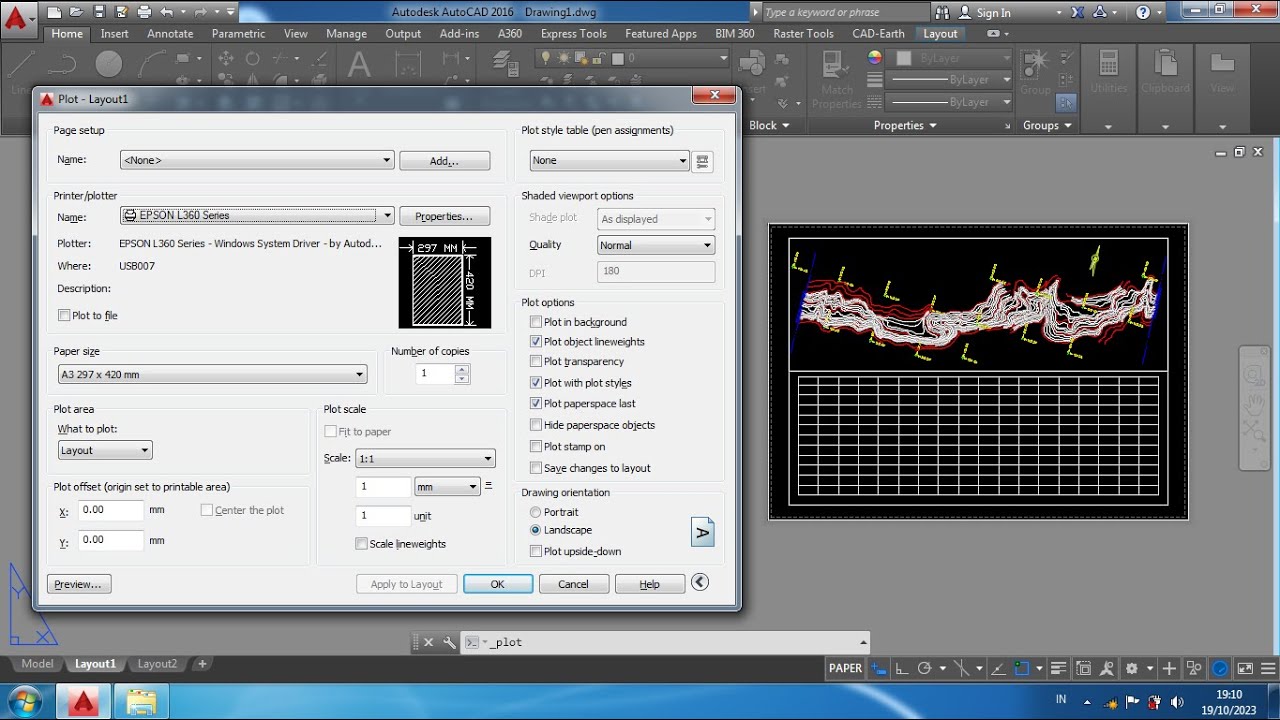 Cara Mencetak atau Print Gambar Melalui Layout AutoCAD Beserta ...