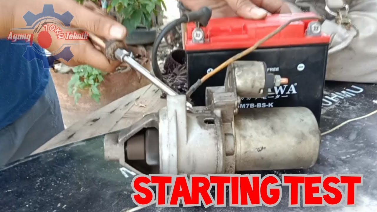 Cara menguji Dinamo Starter||Starting test@Teknik_Tokusatsu - YouTube