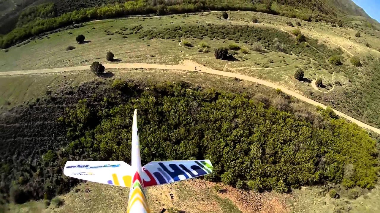 City Creek by air, pocatello, Idaho, RC plane hyperbipe, onboard camera ...