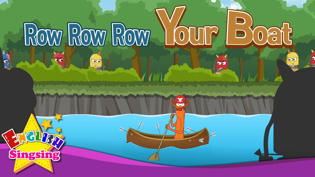 Row, Row, Row Your Boat - Nursery Rhyme for Children - Kids Song with ...