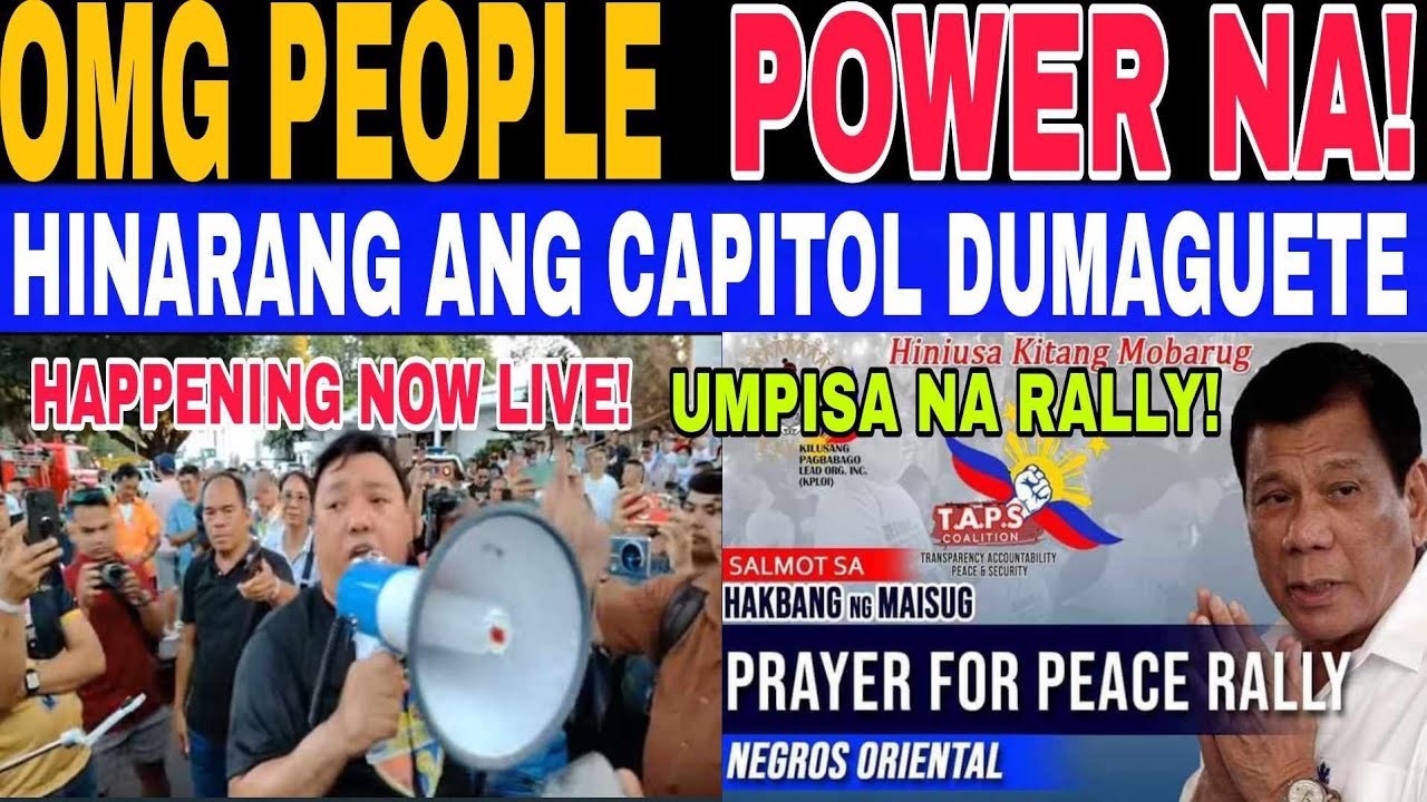 PEOPLE POWER RALLY DUMAGUETE DITO NA KAMI SA VENUE DUMAGUETE - YouTube