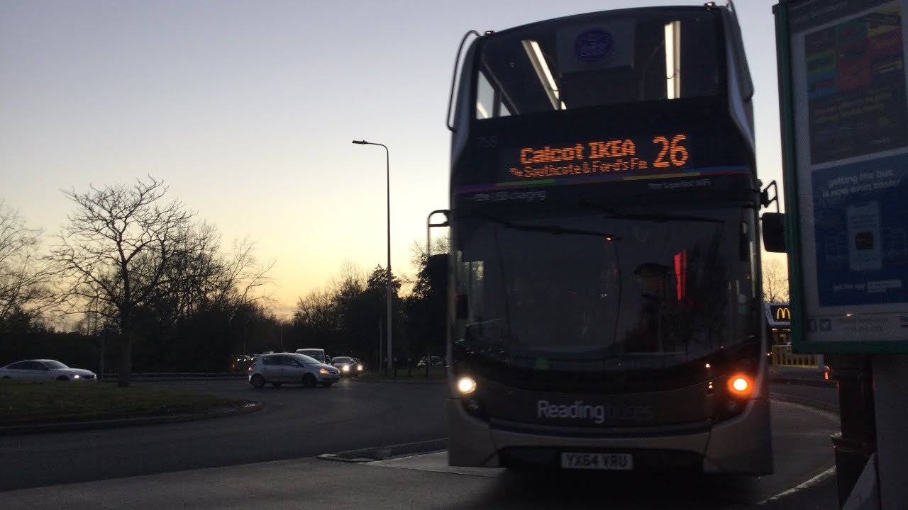 Reading Buses Enviro400MMC 758 (YX64 VRU) On Route 26 To Reading - YouTube