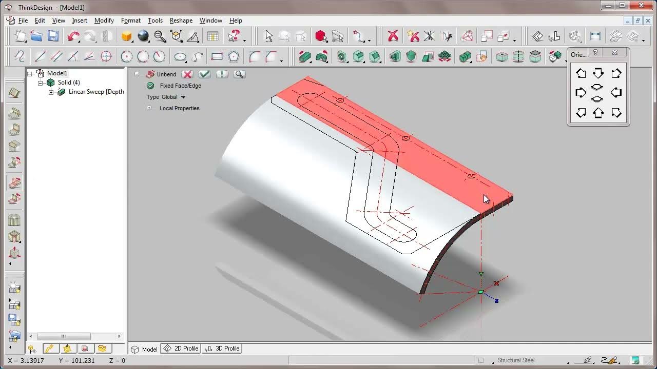 ThinkDesign - From 2D to 3D, Part 1 - (28) - YouTube