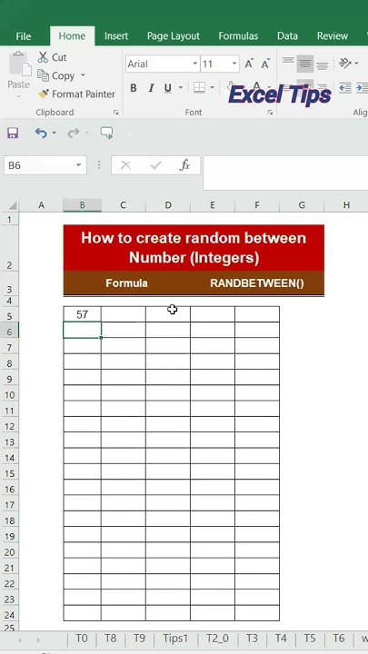 How To Create Random Number In Excel Formula Integer Exceltips Shorts Youtube