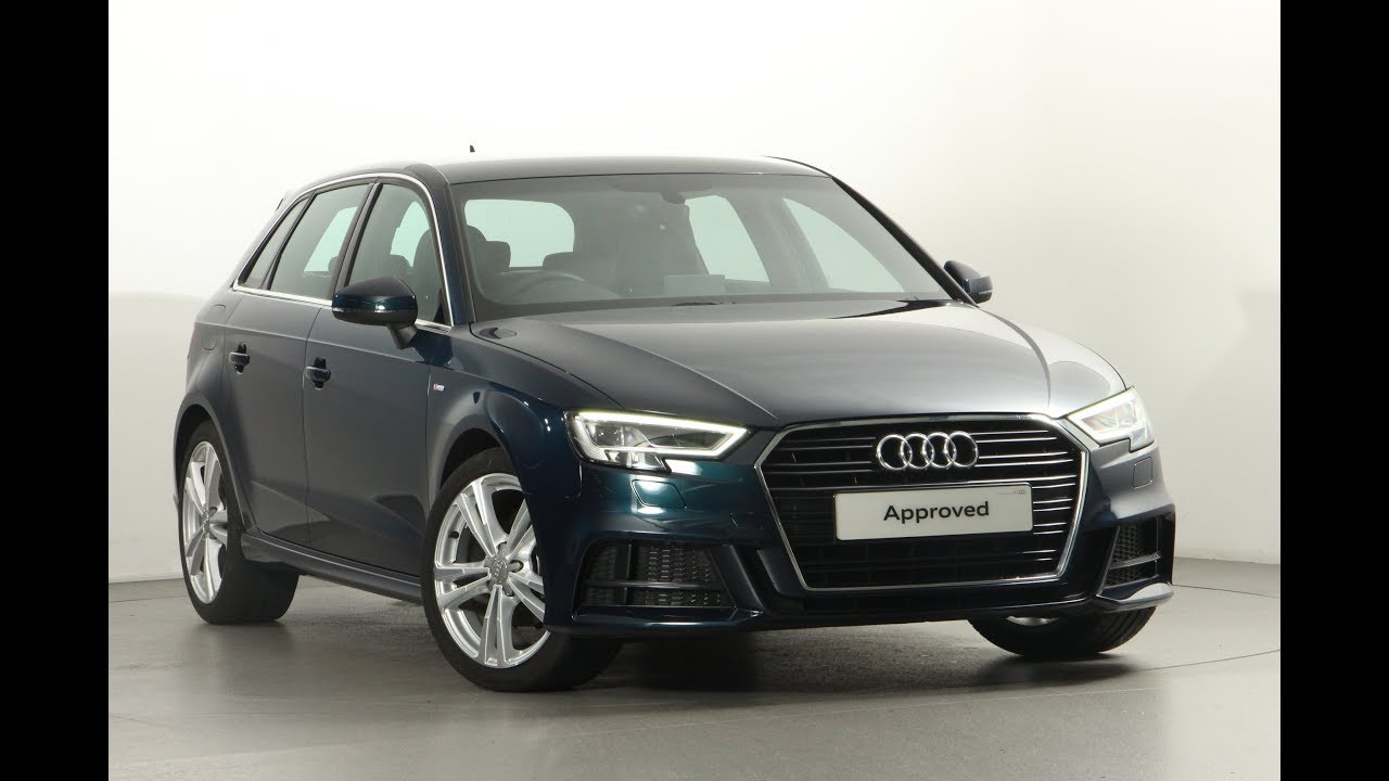 GM66HYS AUDI A3 TFSI S LINE BLUE 2017, Derby Audi - YouTube