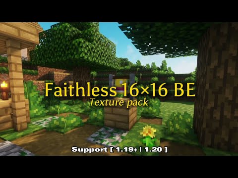ShowCase Faithless BE Texture Pack Mcpe 1.20!!! | JungleBoyzz - YouTube