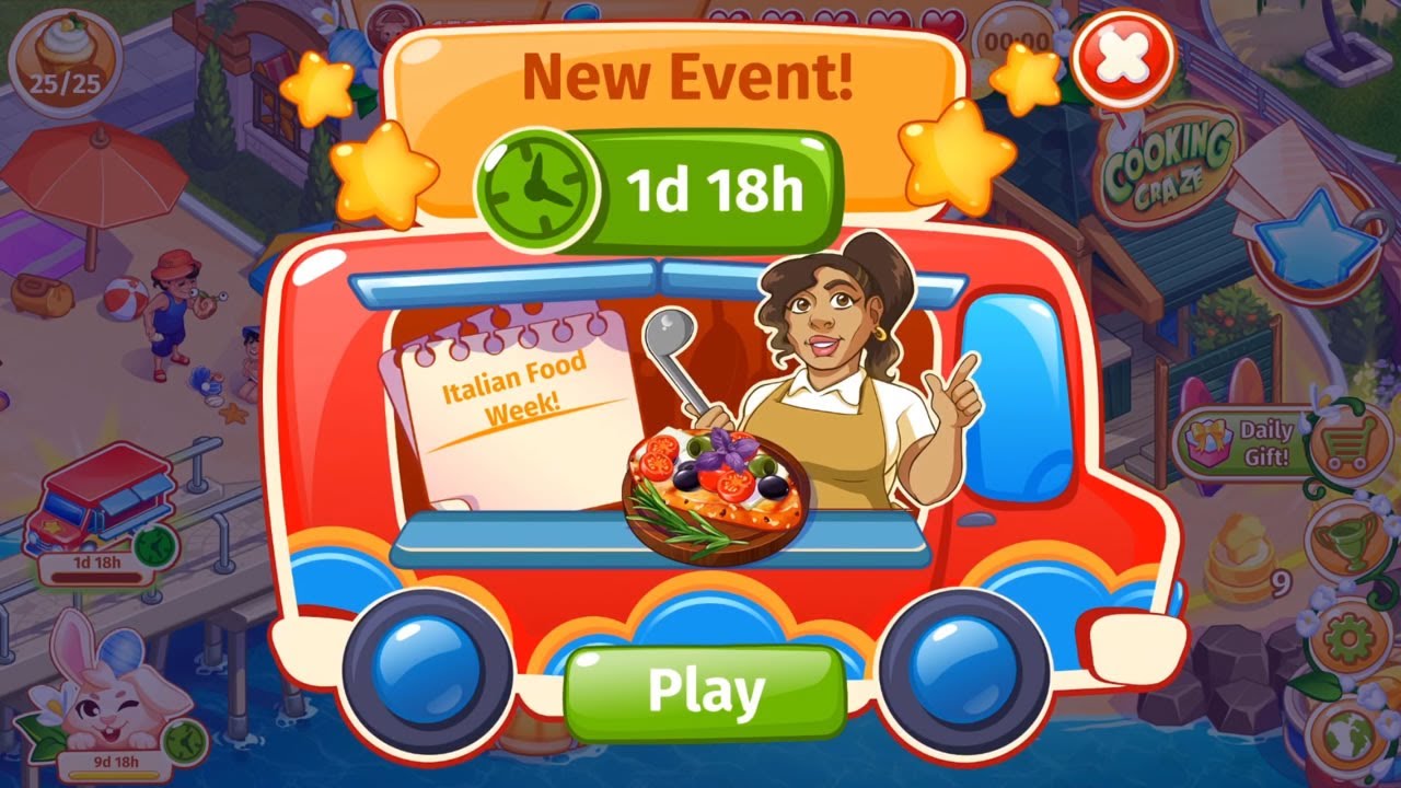 Cooking Craze Mega Food Truck Challenge Italian Food Gameplay ...