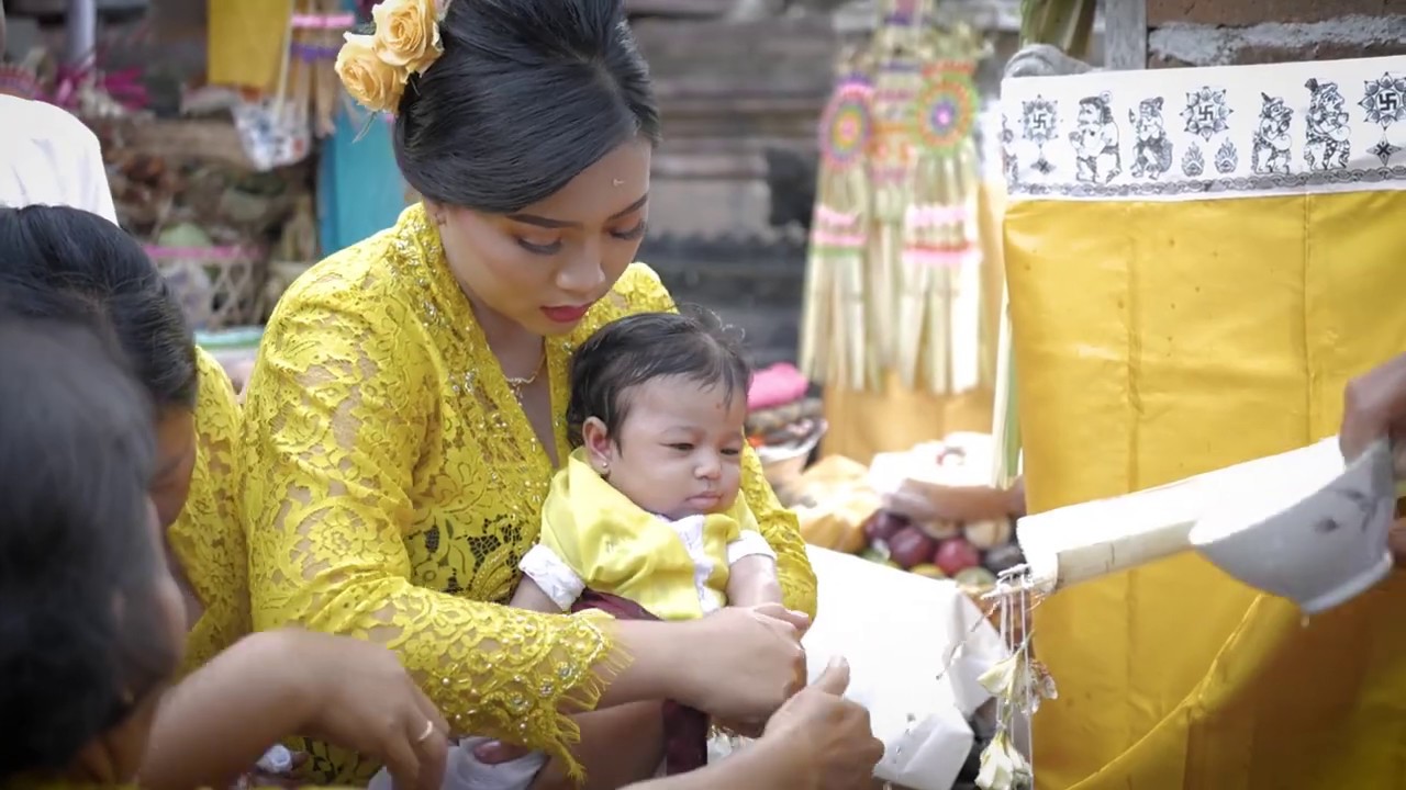 3 Bulanan Baby Shea, Nelubulanin di Tabanan, Bali - YouTube