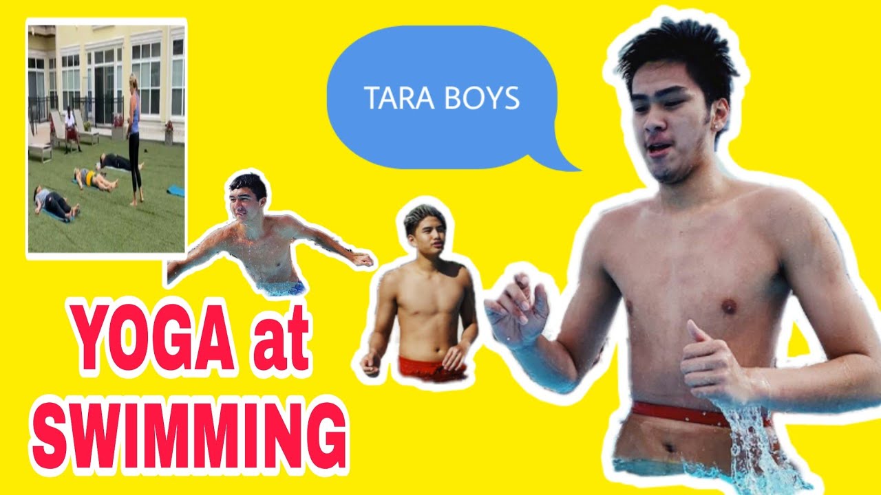 KAI SOTTO, SAGE TOLENTINO, AT CHOLO ANONUEVO NAG YOGA AT SWIMMING NA ...