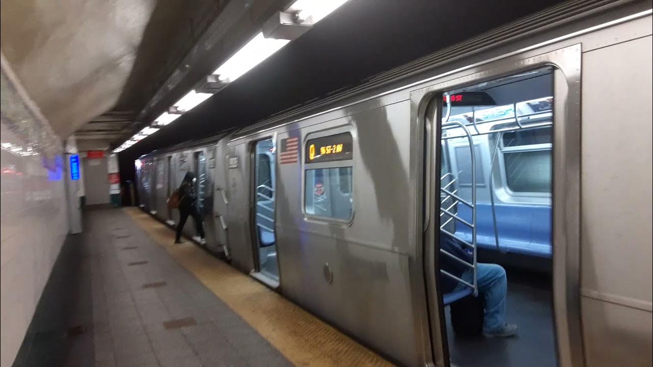 96th street-2nd avenue bound R160B Alstom (Q) train via Sea Beach at Canal street! - YouTube