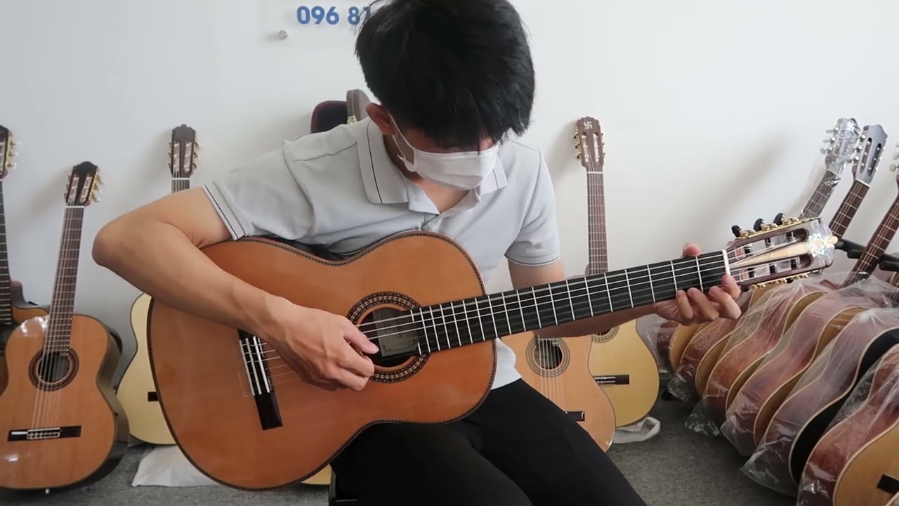 Guitar Monleon NMI-CG-15C - Test Solo Diễm Xưa - Nhạc Cụ Minh Đức - YouTube