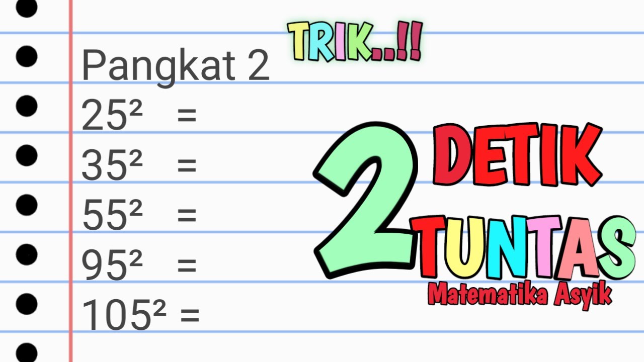 Bilangan pangkat 2 (@matematikaituasyik) - YouTube
