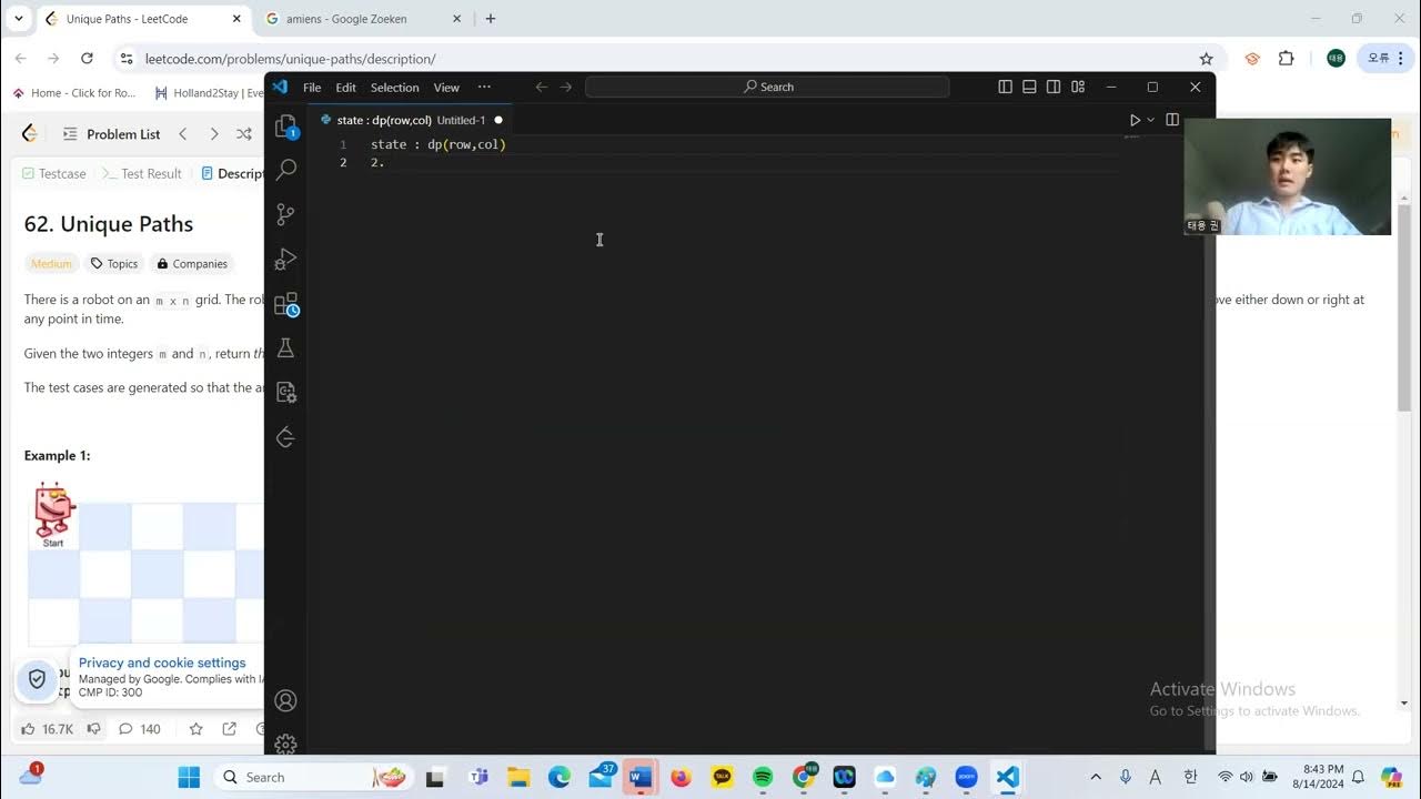 Day 43 - Dynamic Programming with Matrix variables - YouTube