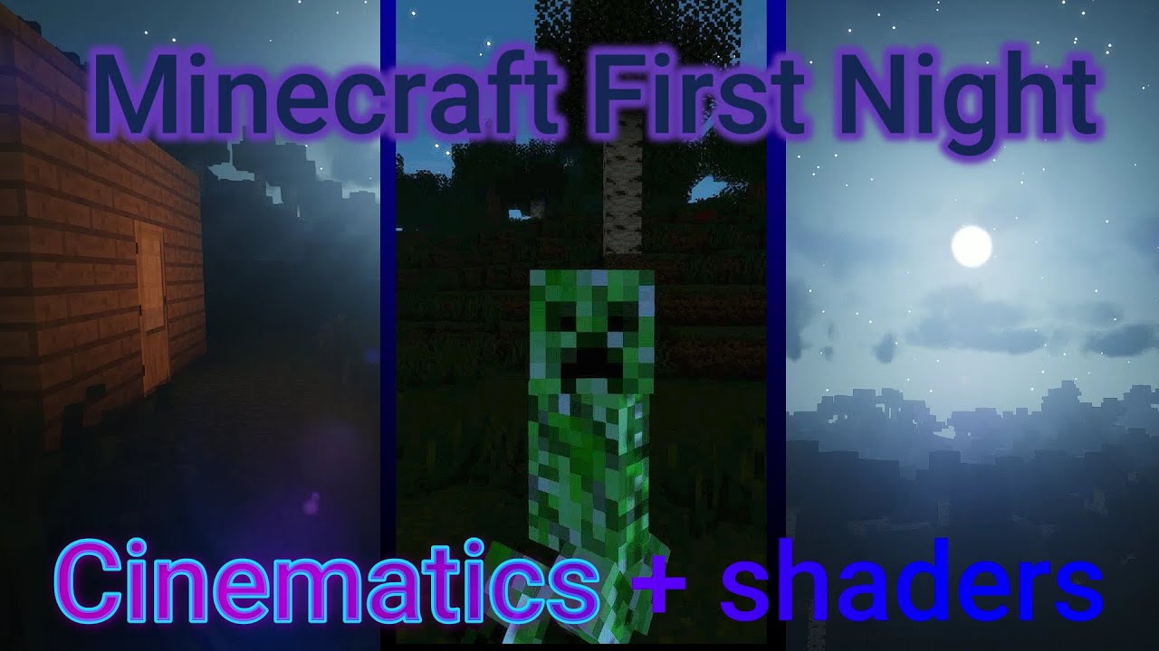 Minecraft First night (Cinematic) #Minecraft - YouTube