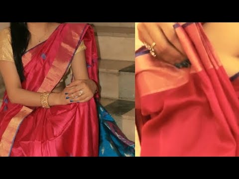 Learn Saree Wearing with Heels & Walk on Stairs | How To Wear/Drape ...