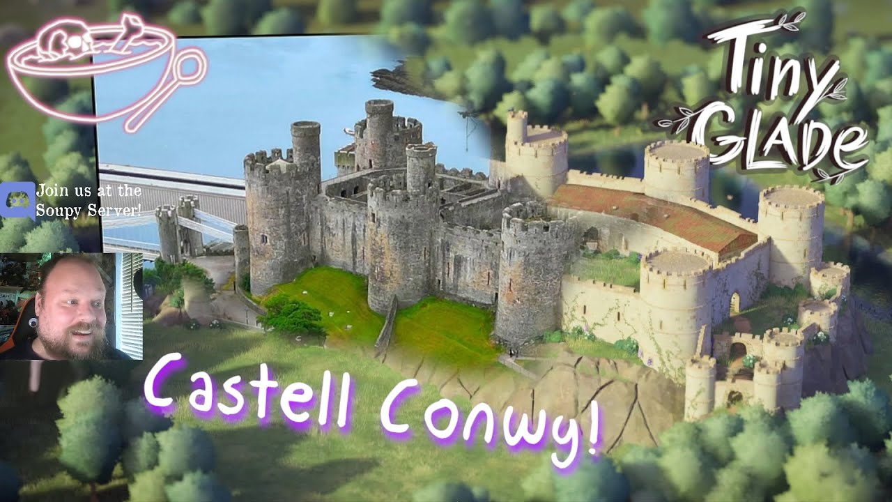 Building My FAVOURITE Medieval Castle in Tiny Glade (PC) | Conwy Castle ...