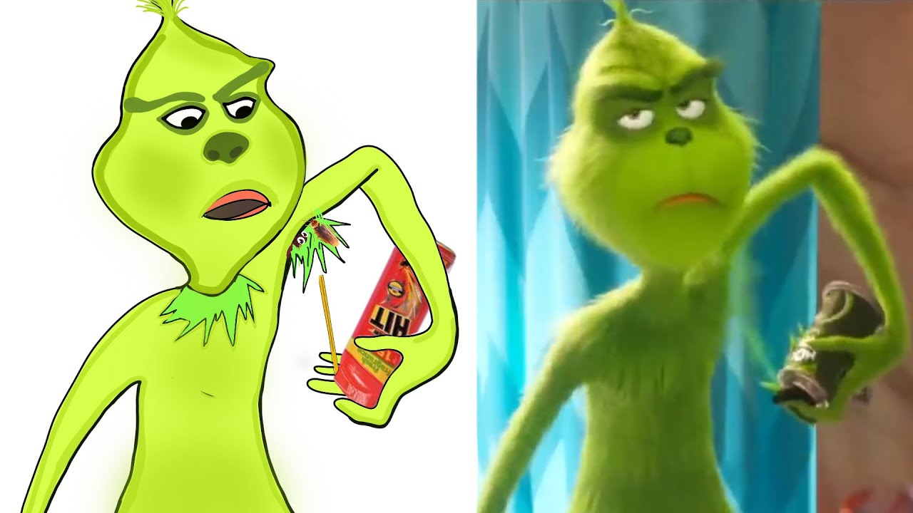 Dr Seuss The Grinch you are Mini moment funny drawing Meme 🤣😅 - YouTube