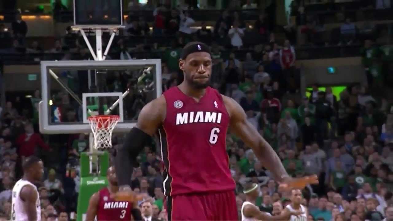 LeBron James Alley oop dunks on Jason Terry and makes him fall Greatest ...