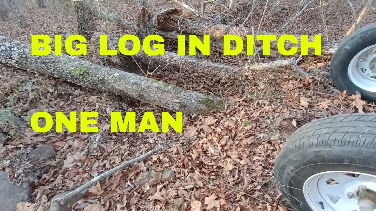 One Man Can Pick A Log Out Of A Ditch Using Our Log Arch - YouTube