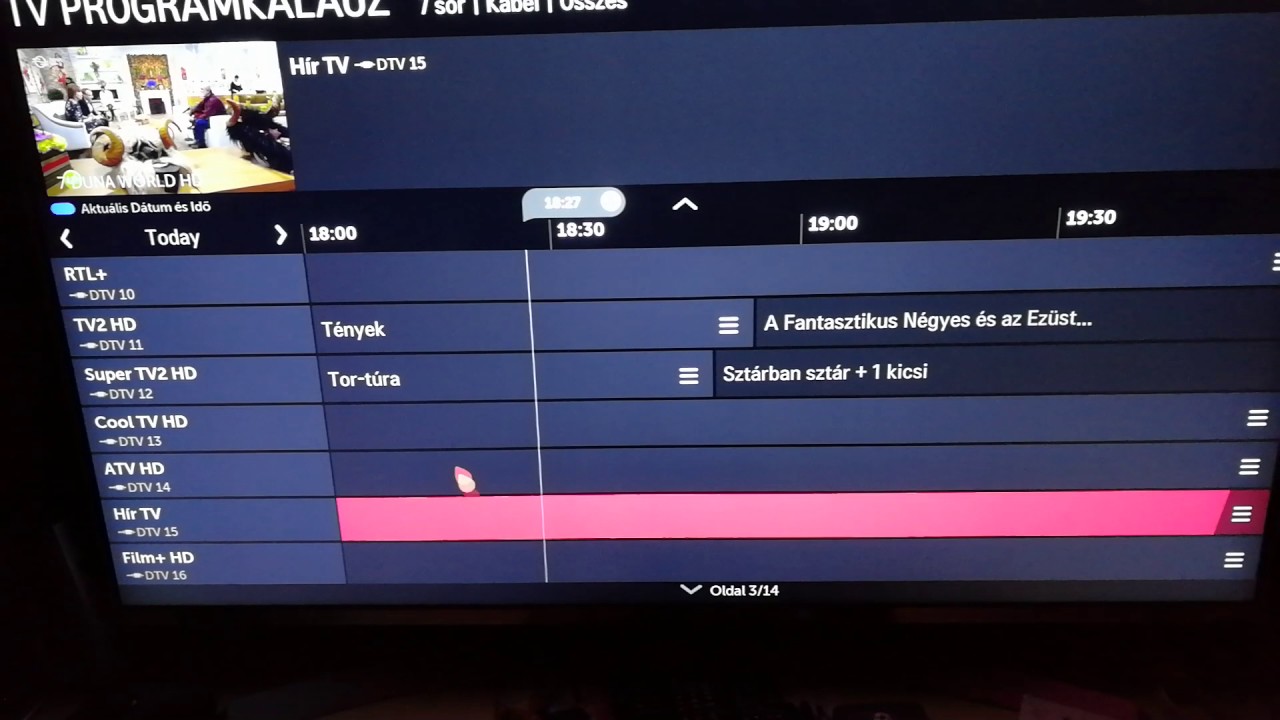 LG 49UH8507 EPG probléma 1. - YouTube
