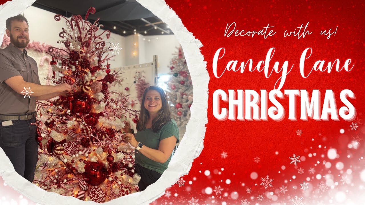Celebrating Christmas in July Decorating a Candy Cane Inspired Tree w ...