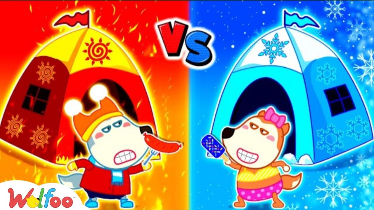 Wolfoo y Lucy Juega Desafío Caliente VS Frío Campamento 🔥 Wolfoo ...