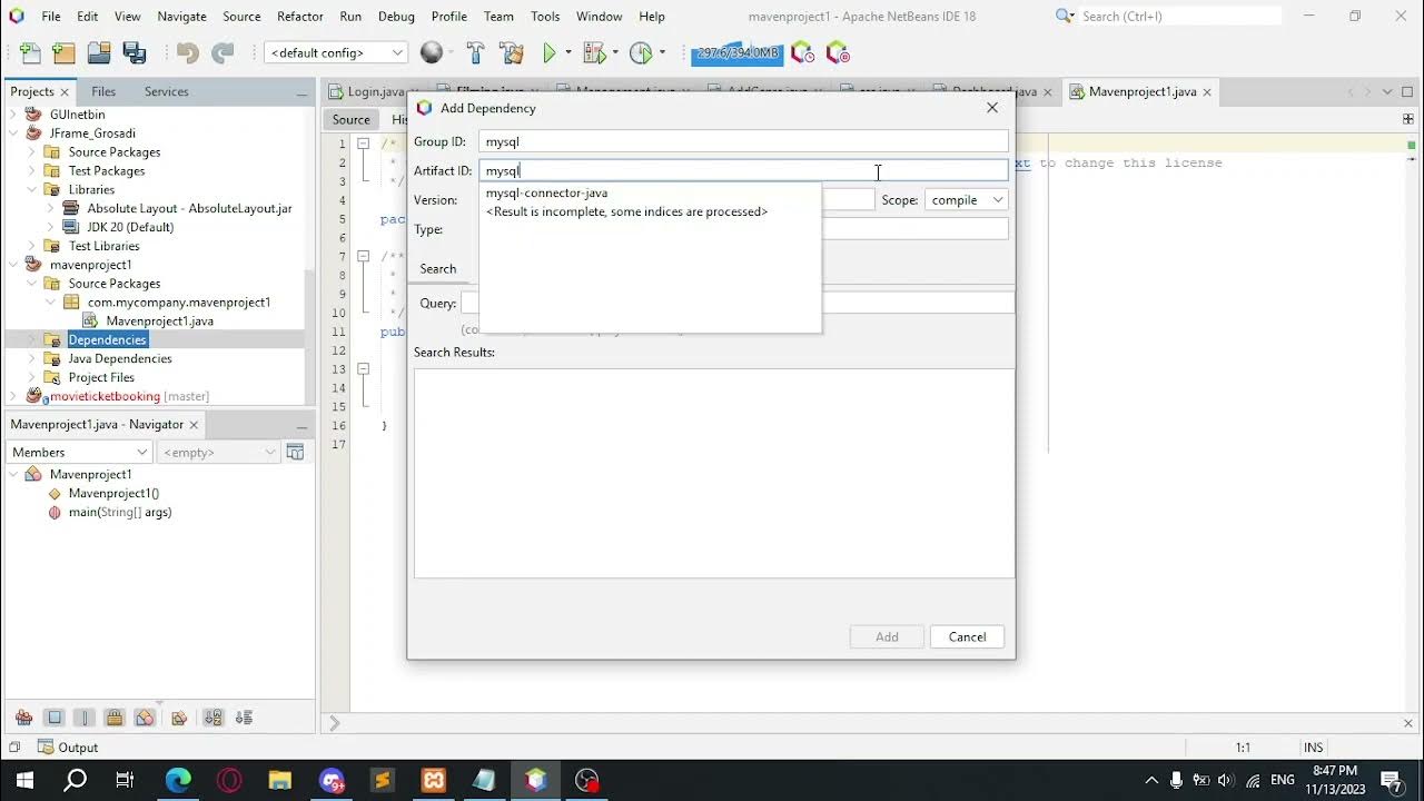 Connect DB ke Netbeans Project - YouTube