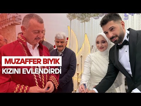 Muzaffer Bıyık kızını evlendirdi