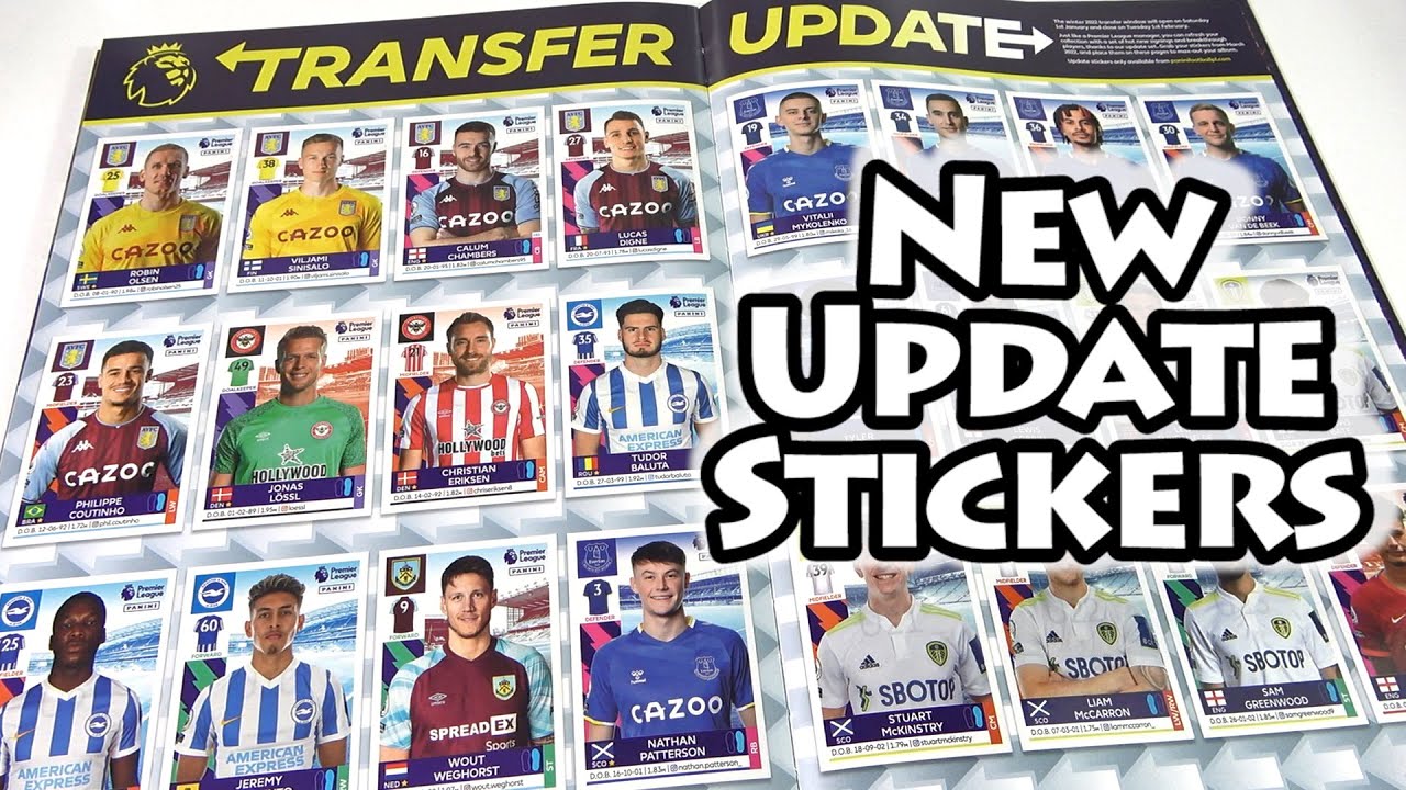 NEW Panini Premier League 2022 Sticker Update Pack Opening | FULLY ...