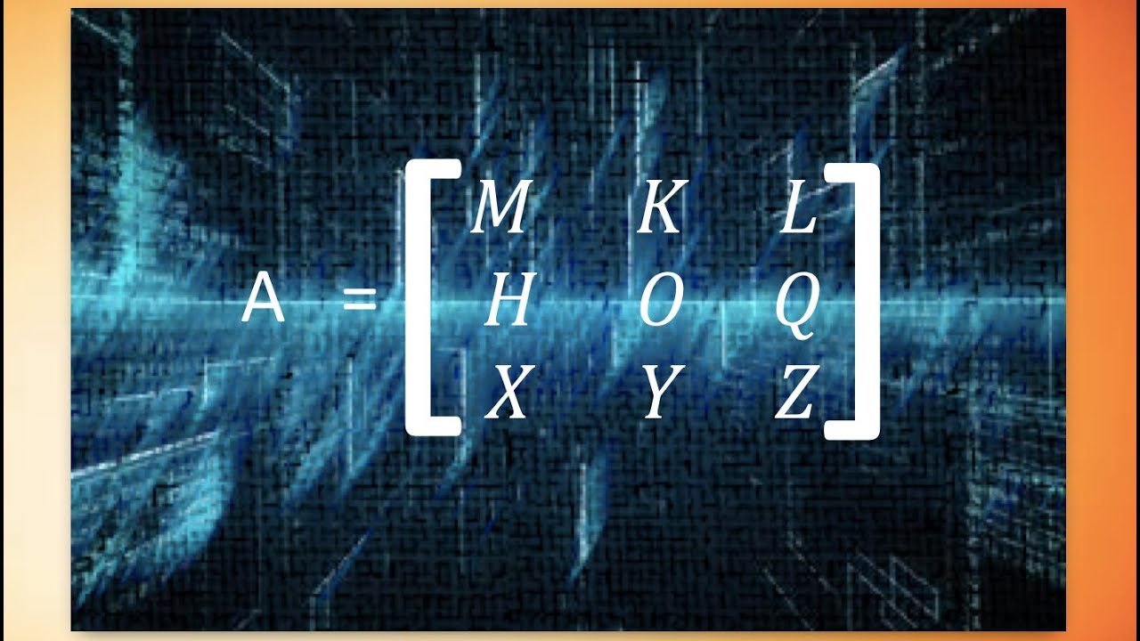 APPLICATIONS OF MATRICES!!!! USE OF MATRICES IN OUR DAILY LIFE. - YouTube