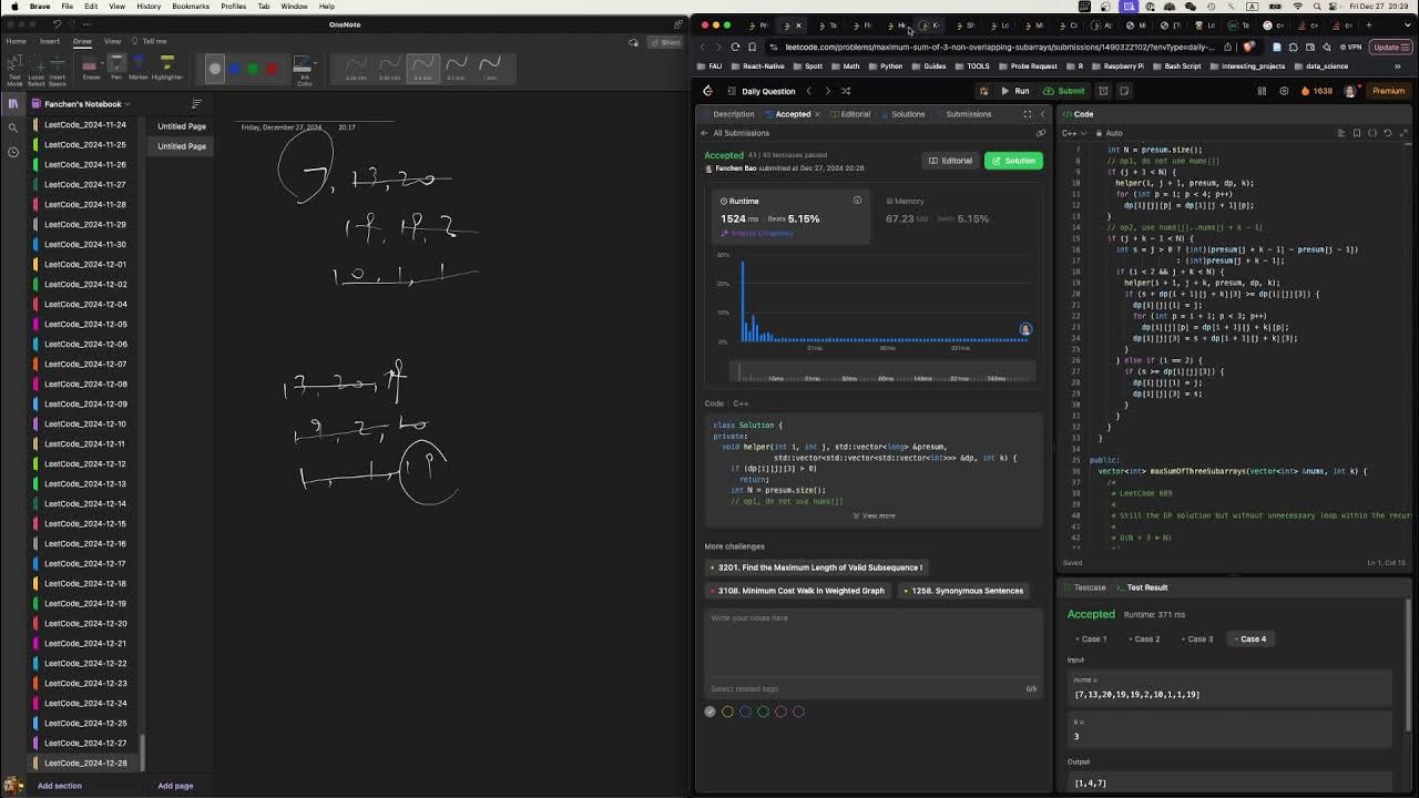 2024-12-27 LeetCode 689 - YouTube
