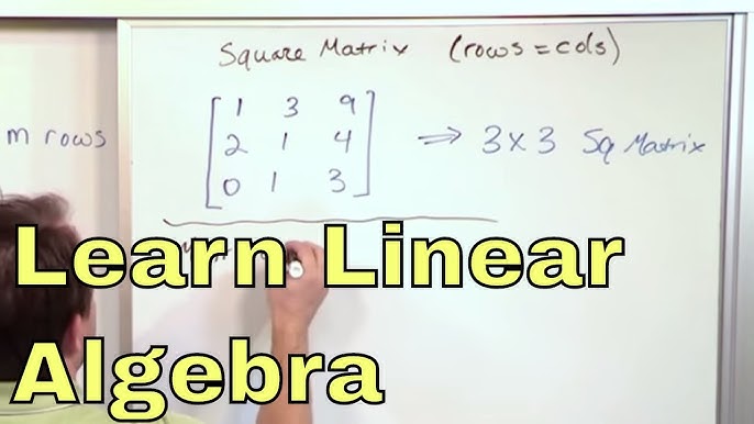 Understanding Matrix Algebra Youtube