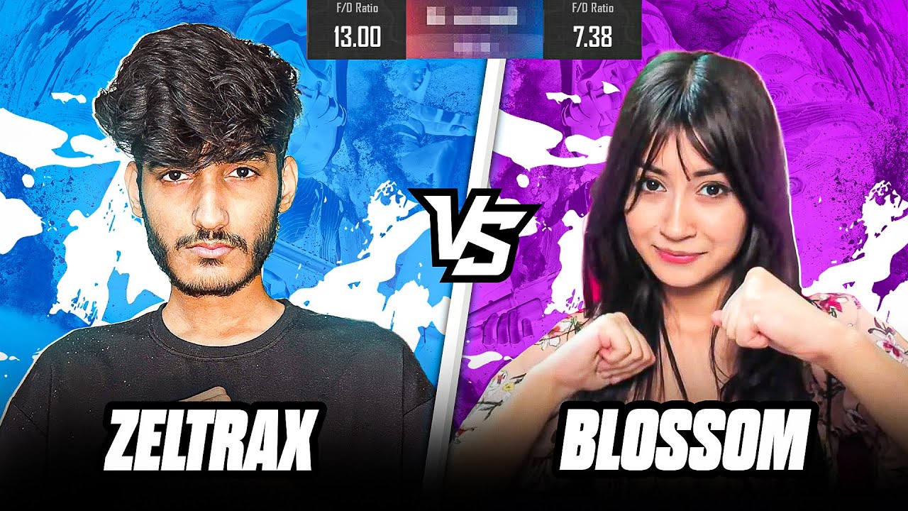 1V1 WITH PRO 7KD GIRL STREAMER! 😳 | ZELTRAX VS BLOSSOM PLAYS - YouTube
