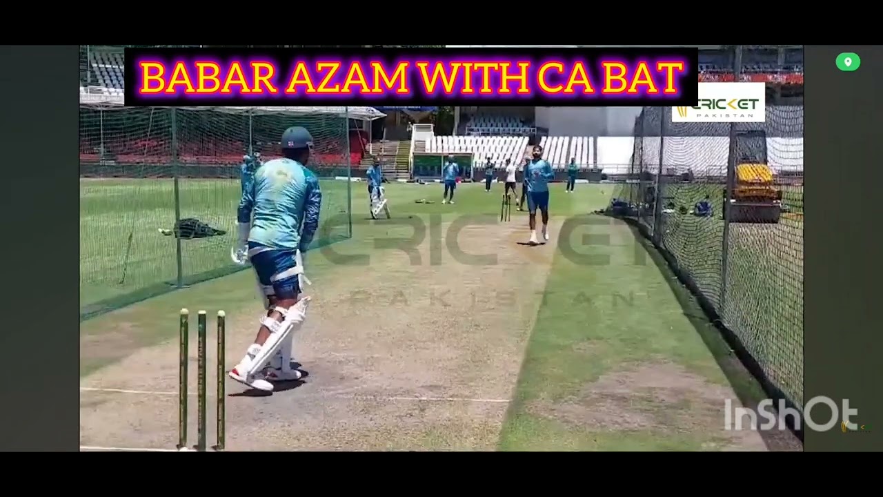 BABAR AZAM PRACTICE WITH CA BAT At CAPE TOWN BA56 EDITION - YouTube
