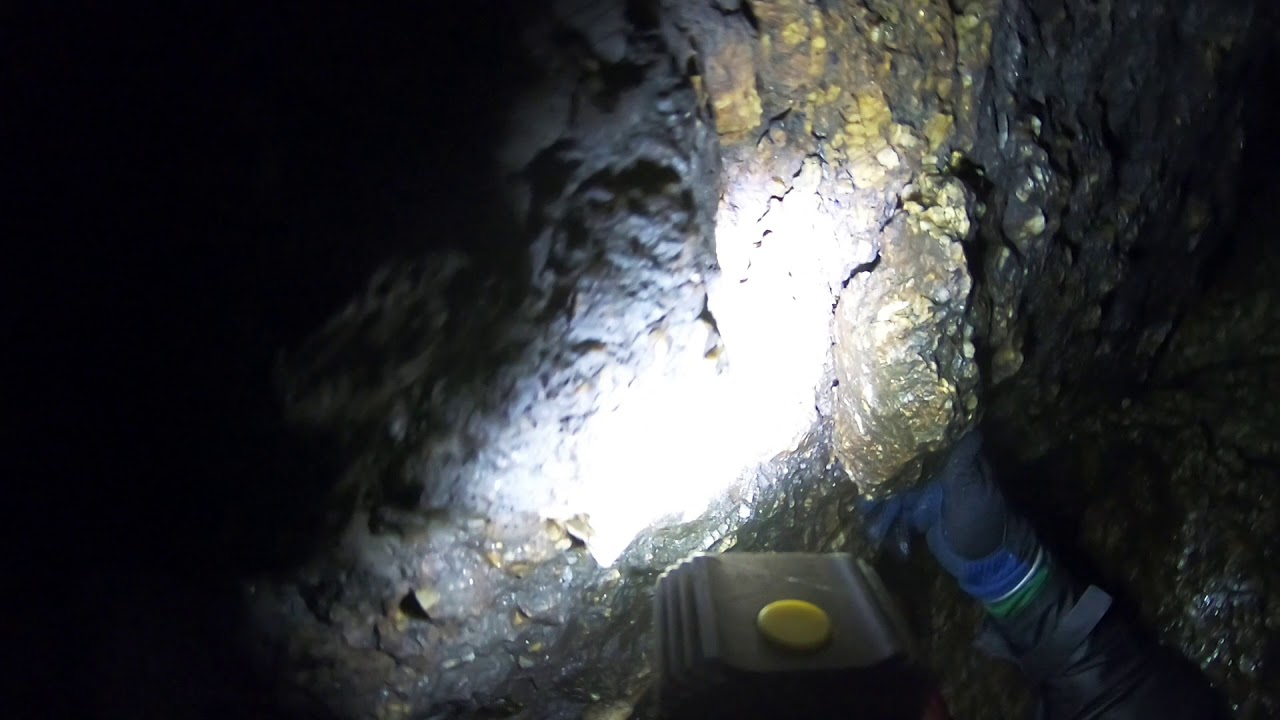 Cave, river, and falling rock - YouTube