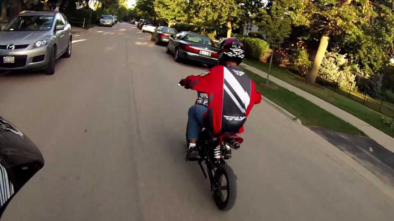 SSR 125 Pit Bike Drag Race - YouTube