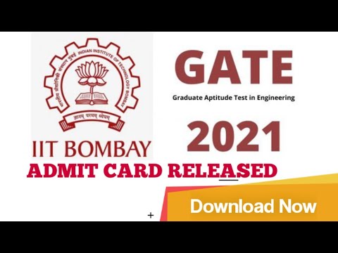 #Gate2021 GATE 2021 Admit Card Released | How to Download the Admit ...