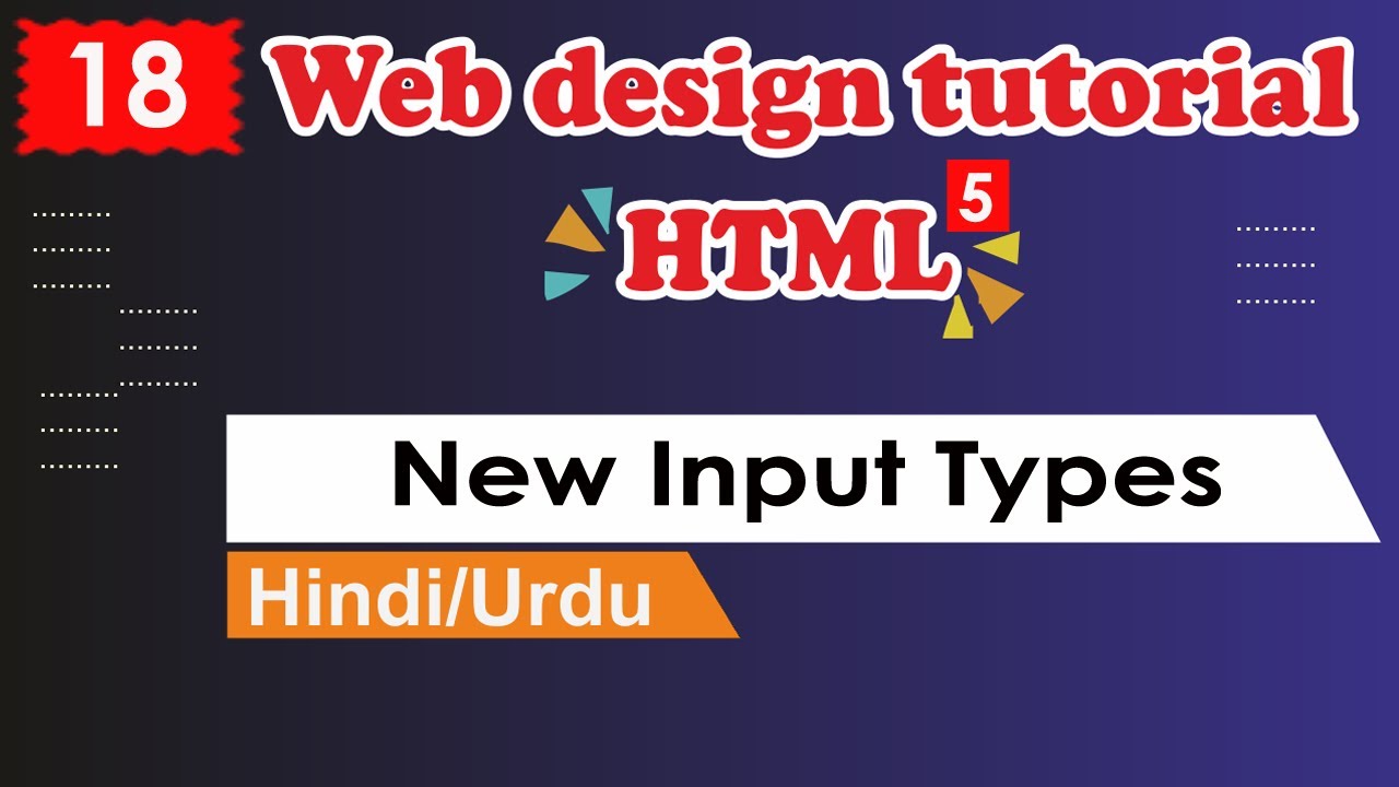 HTML5 New Input Types | Tutorial in Hindi | Shivam Maurya - YouTube