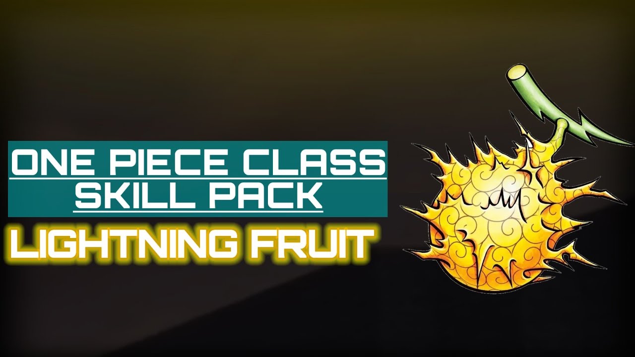 MINECRAFT ONE PIECE CLASS | LIGHTNING FRUIT SKILL PACK SHOWCASE - YouTube