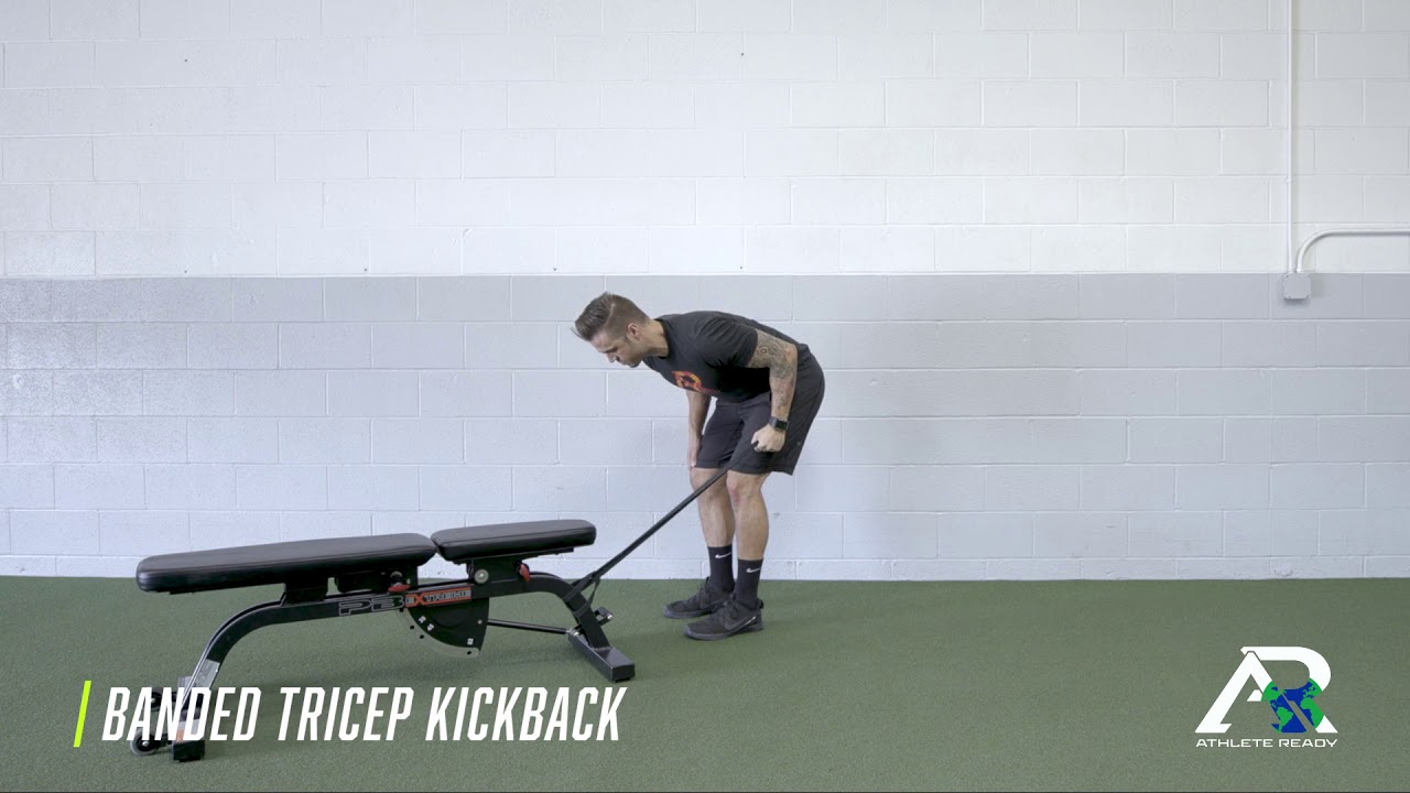 Banded Tricep Kickback - YouTube
