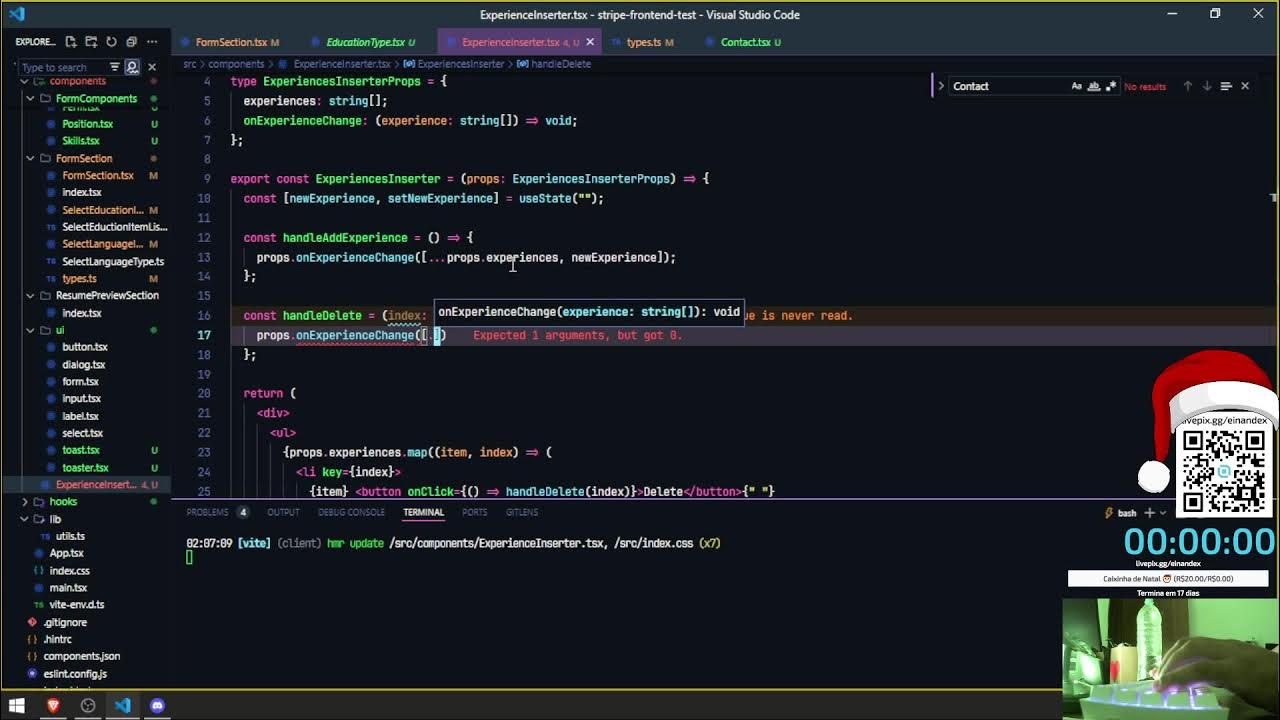 Codando todo dia até conseguir um emprego | Dia 26 | Live Coding - YouTube