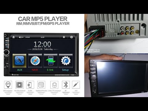 mp5 player 7018B touch screen easy to install... - YouTube