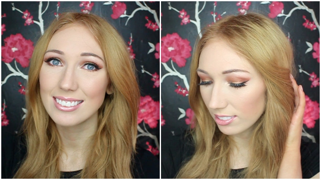 Valentine's Day Long-Lasting Makeup Tutorial! | Copper/Red Eyes & Pink ...