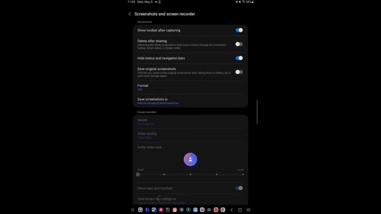how to enable show taps and touches || Samsung screen recorder tutorial - YouTube