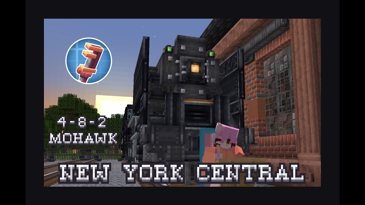New York Central Mohawk 3001 in Minecraft with Create !! - YouTube