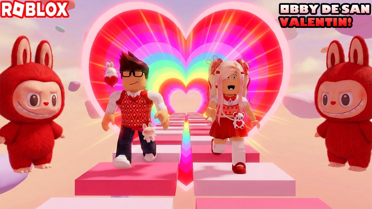 Hacemos el Obby De San Valentin para llegar al Corazon del Amor! 🥰😍 ...