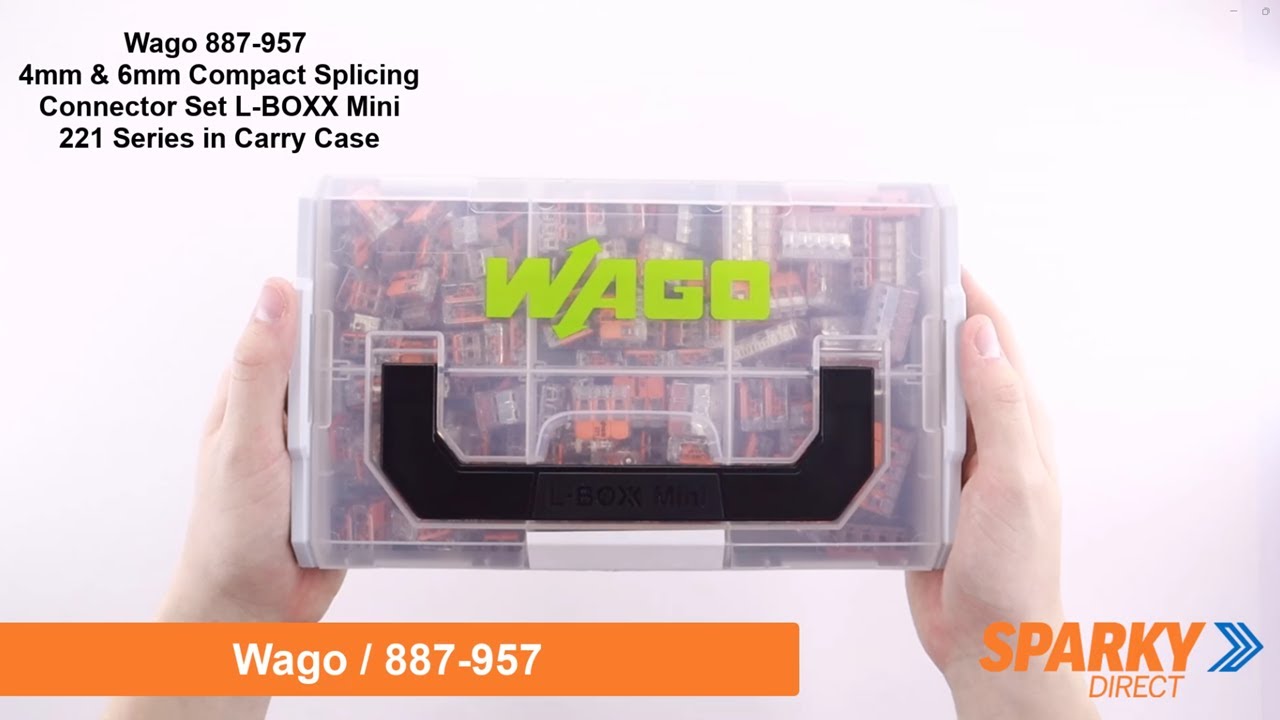 Wago 887-957 | 4mm & 6mm Compact Splicing Connector Set L-BOXX Mini 221 ...