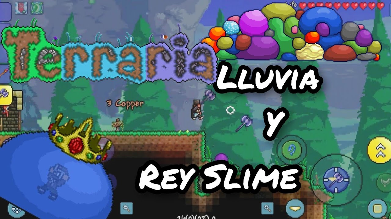 Rey Slime y lluvia Slime -Terraria - Evento!!! - YouTube