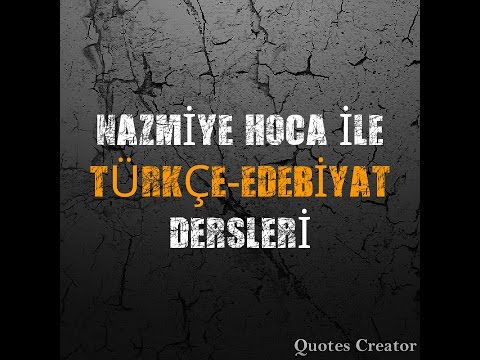 8)ANONİM HALK EDEBİYATI-1