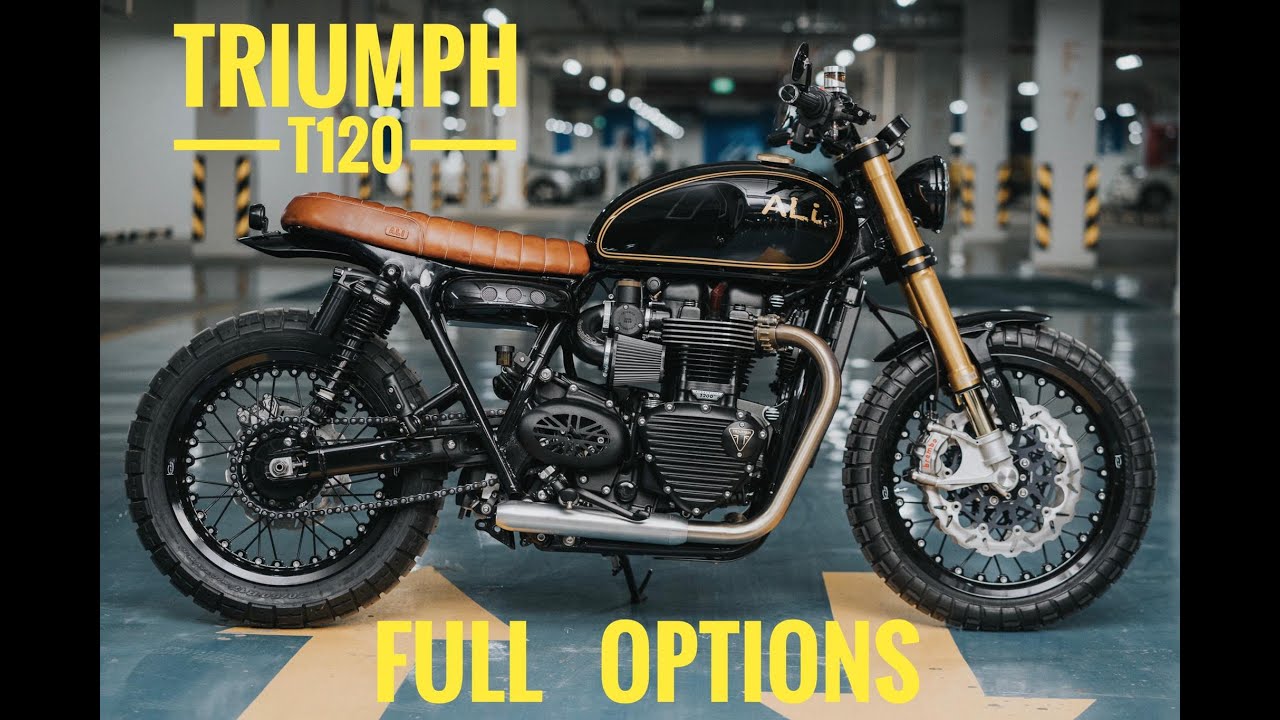 Triumph T120 customs FULL OPTIONS by CBC Workshop - YouTube